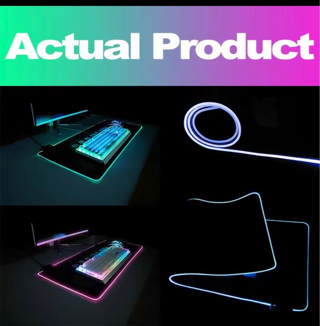 Custom make your mouse pads now!! With built in rgb lighting to make ...