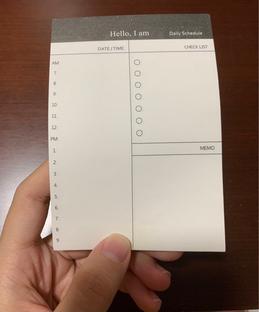 Daily Schedule Pad, Hobbies & Toys, Stationery & Craft, Other ...