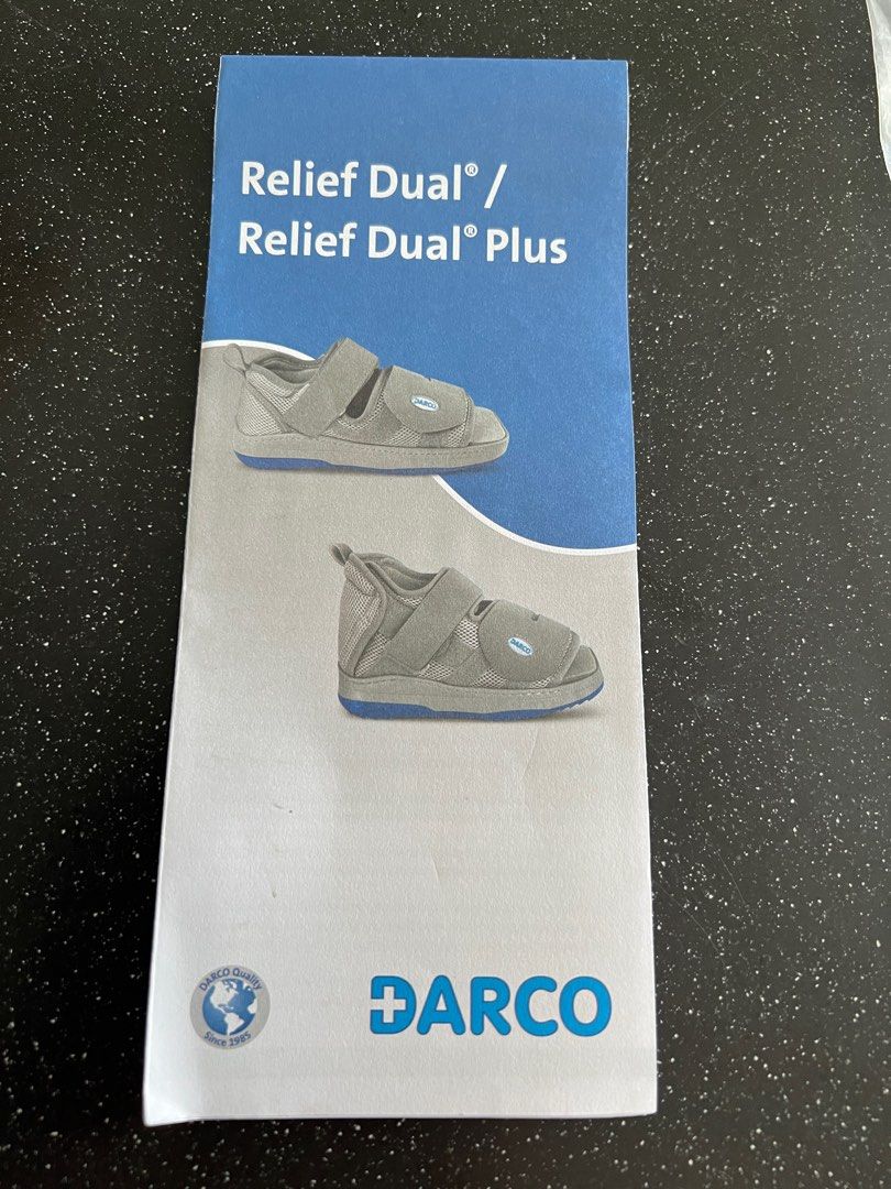 Darco Relief Dual Square Toe Post Op Shoe, Health & Nutrition, Medical Supplies & Tools on Carousell