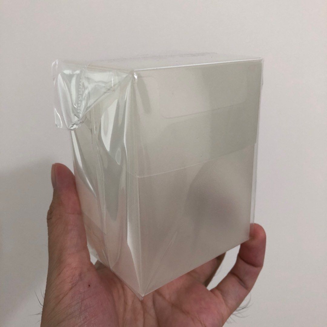 Deck Box 80 cards Translucent Frosted Clear type, Hobbies & Toys, Toys ...