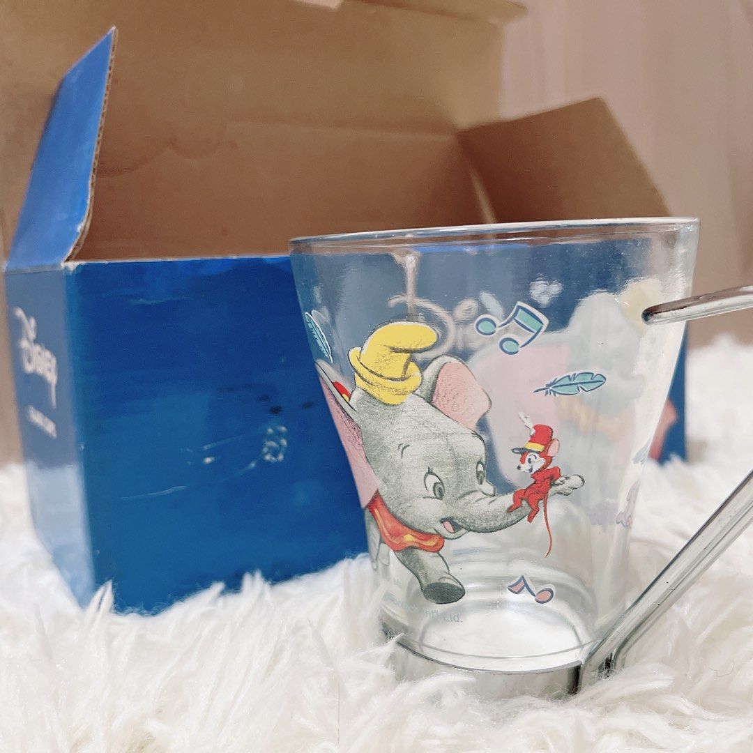 Disney dumbo classic set of two glass cups, Furniture & Home Living ...