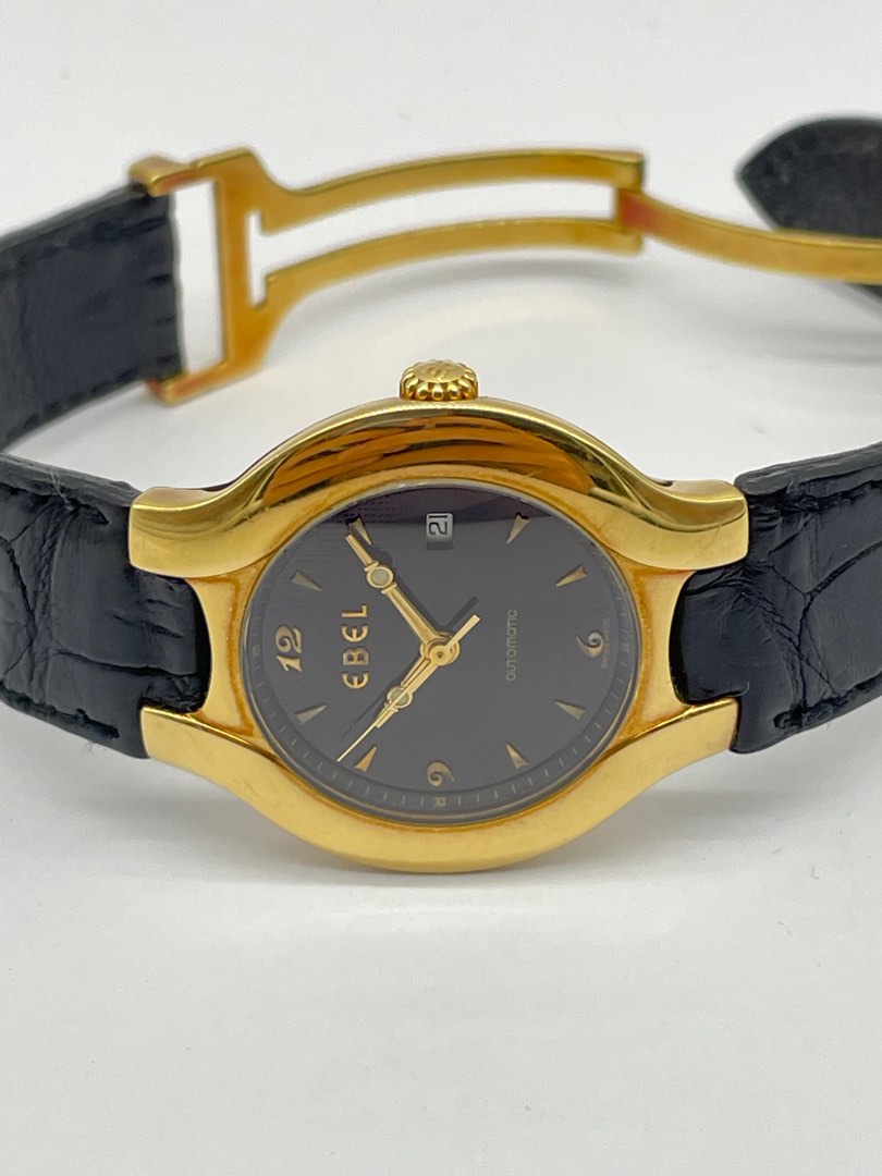 EBEL 18k Yellow Gold Lichine Automatic 34mm Watch 8093970, Luxury ...