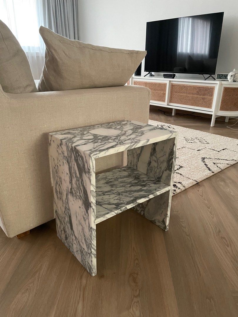 Eloise Side Marble Table (non nego), Furniture & Home Living, Furniture, Other Home Furniture on ...