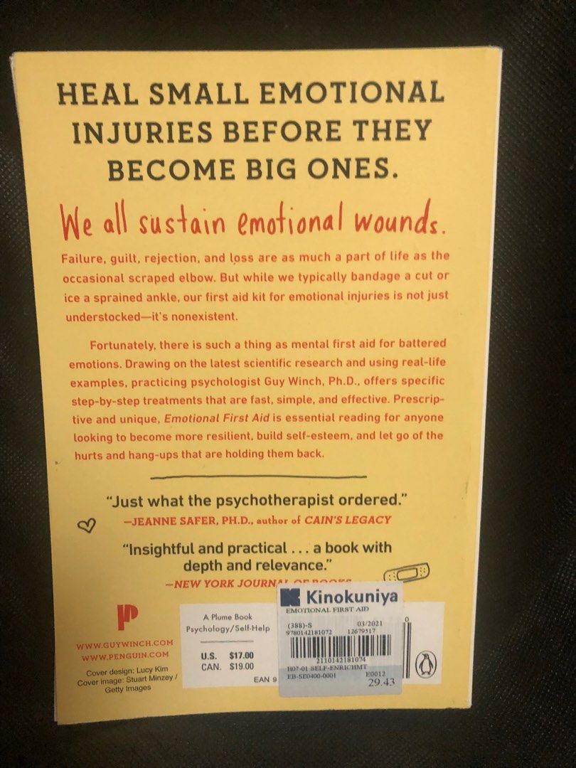 Emotional First Aid (Healing, Rejection, Guilt and Failure) - Guy Winch ...