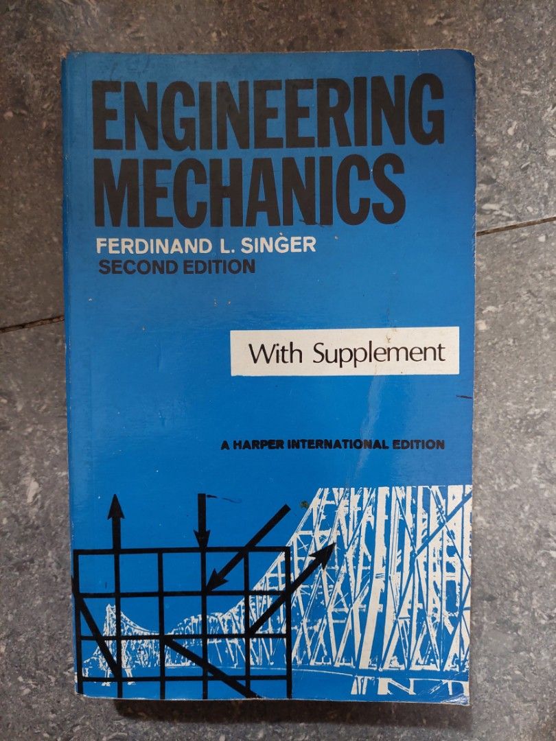 Engineering Mechanics by Ferdinand L. Singer, Hobbies & Toys, Books ...