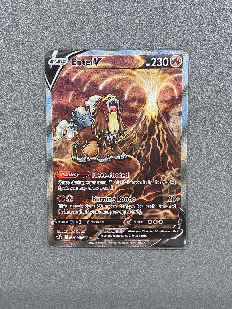 Entei V GG36/GG70 Crown Zenith Galarian Galary, Hobbies & Toys, Toys ...