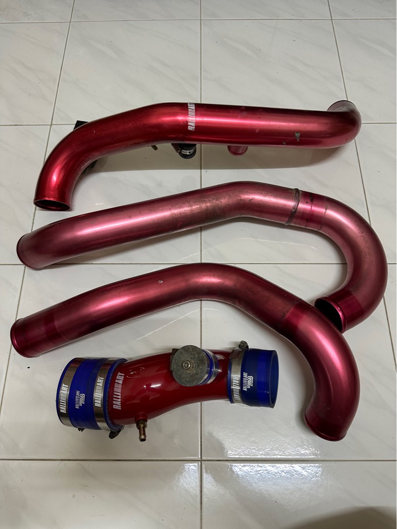 Evo 9 Ralliart Intercooler Piping with Intake Pipe, Car Accessories, Accessories on Carousell