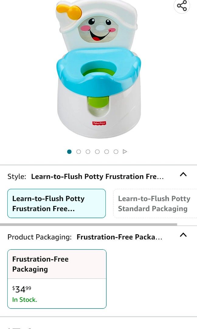 Fisher-price Potty training seat with light and sounds, Babies & Kids ...
