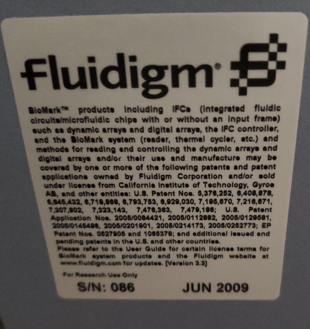 Fluidigm BioMark HD Real-Time PCR for sale @ $5000 each (AAR 1779 ...