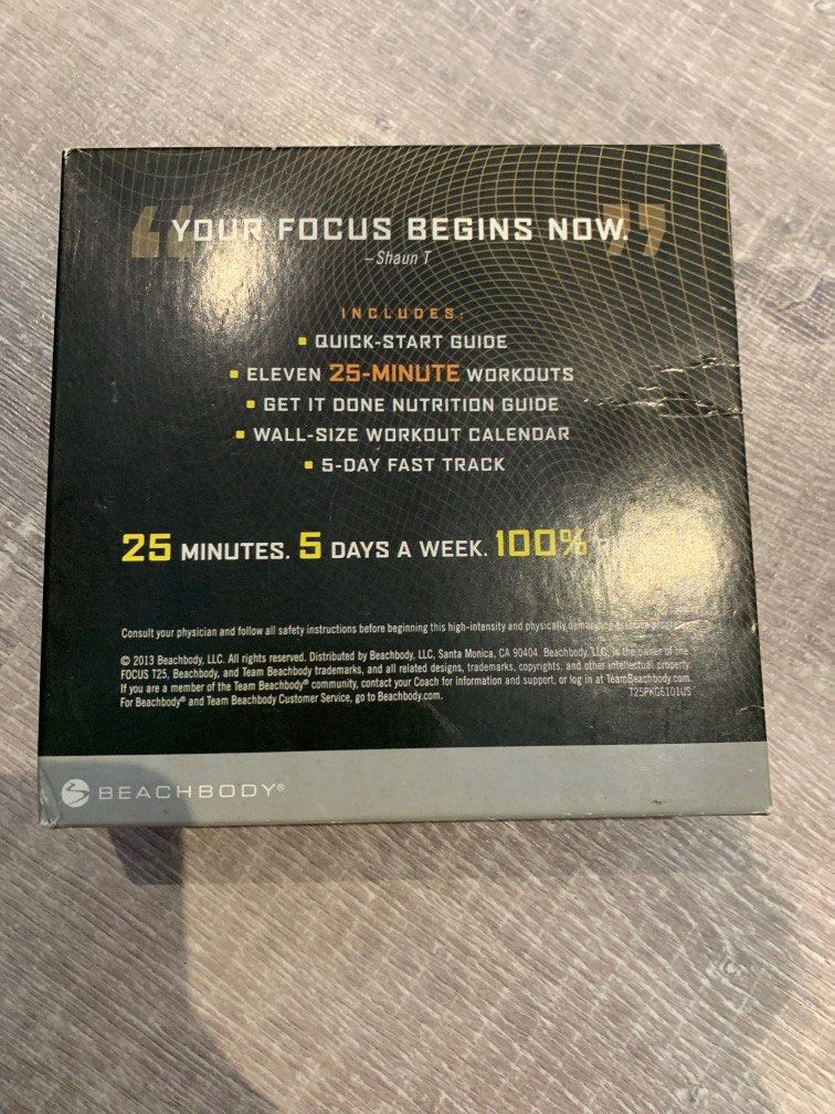 Focus T25 Workout DVD, Hobbies & Toys, Music & Media, CDs & DVDs on ...