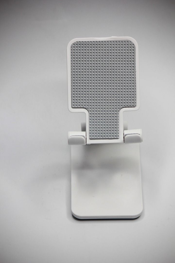 FOLDING DESKTOP PHONE STAND WHITE, UNIVERSAL PHONE HOLDER, LAZYPOD ...