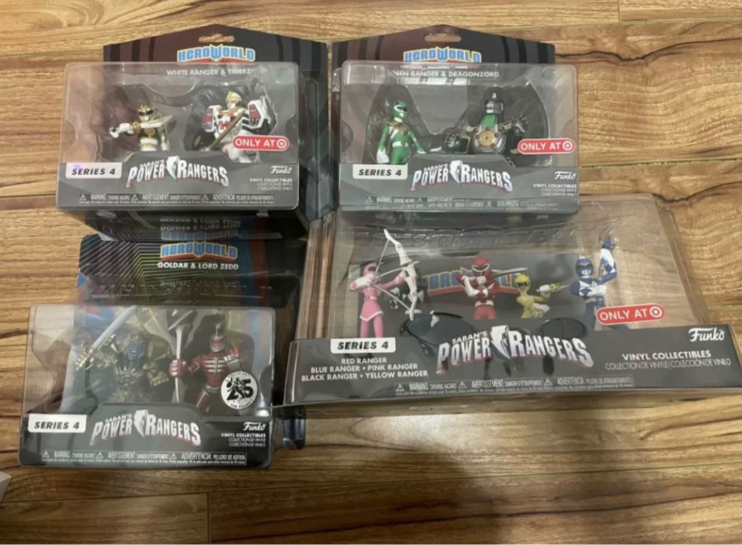 FUNKO HERO WORLD MIGHTY MORPHIN POWER RANGERS 4 SETS, Hobbies & Toys ...