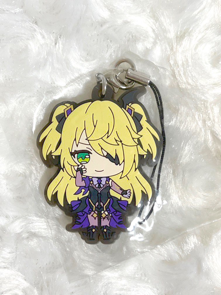 genshin impact fischl rubber strap keychain, Hobbies & Toys ...
