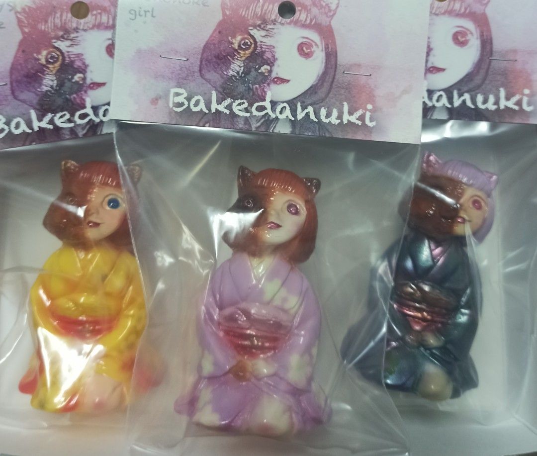 Hikari Toys Mononoke Girl Bakedanuki Raccoon Japan Designer Toy Sofubi ...
