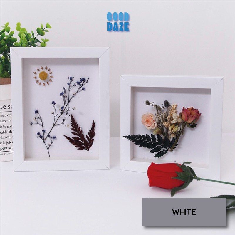 Hollow Frame 3D Wooden Frame for DIY Photo Wedding Proposal Dry Flowers ...
