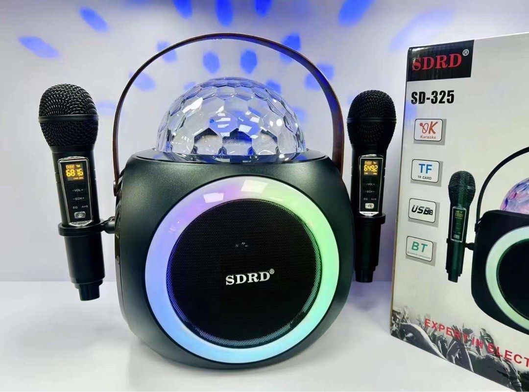 hongkong brand new(sdrd)home mini karaoke set with 2pc UHF wireless ...