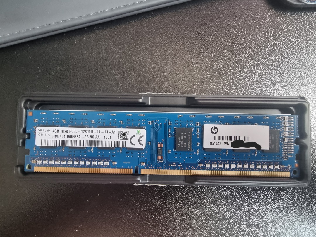 Hynix 4GB PC3-12800U DDR3-1600 1RX8, Computers & Tech, Parts ...