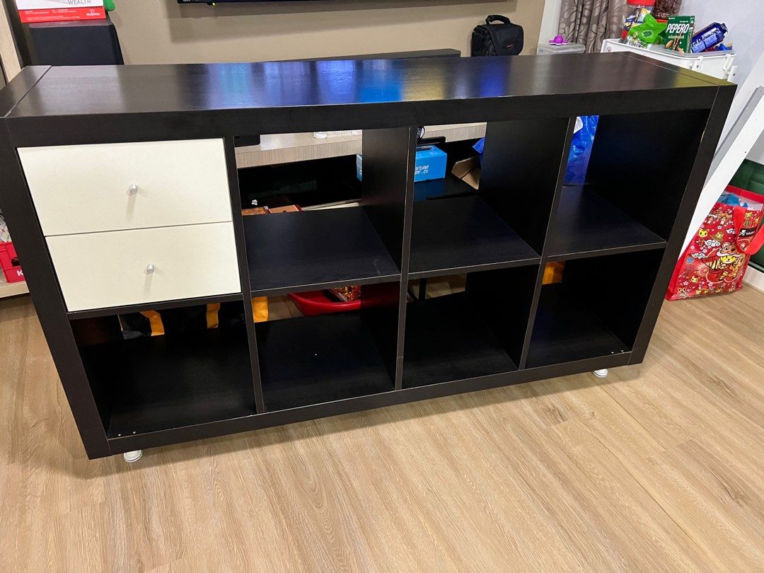 IKEA Kallax 4x2 rack, Furniture & Home Living, Furniture, Shelves ...