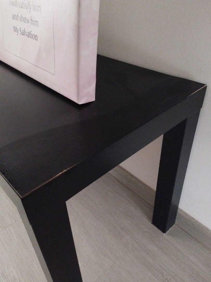 Ikea LACK black table 120l x 40wx 45h (cm), Furniture & Home Living ...