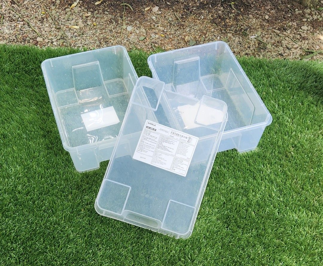Ikea Samla boxes 11l, Furniture & Home Living, Home Improvement ...