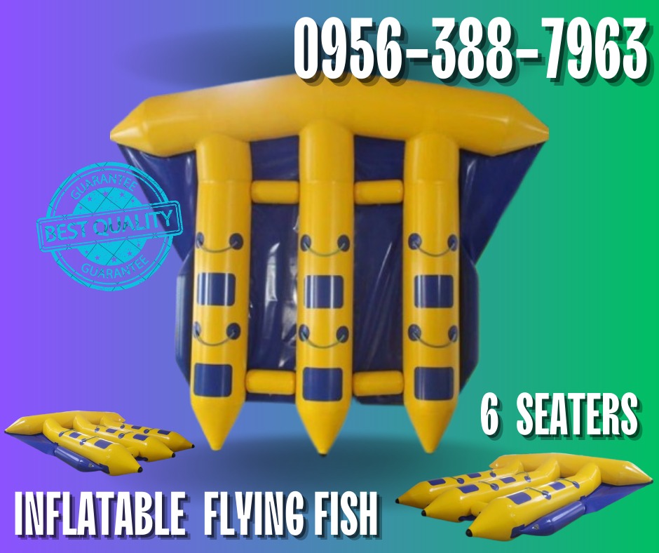 Inflatable Flying Fish 6 Seaters, Sports Equipment, Sports & Games ...