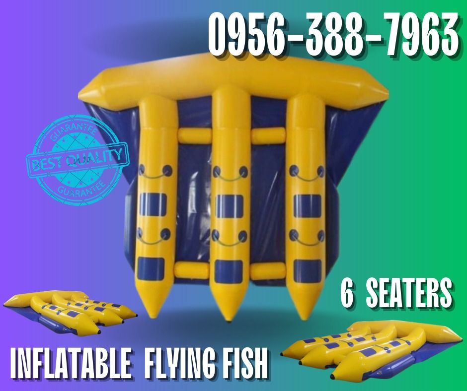 Inflatable Flying Fish 6 Seaters, Sports Equipment, Sports & Games ...