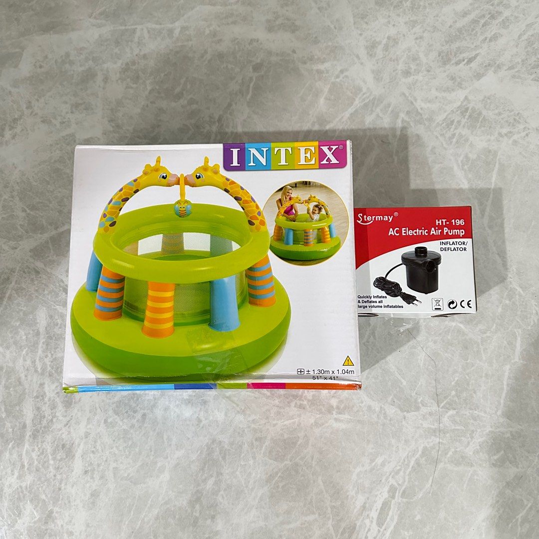 INTEX My First Gym Inflatable Bouncer Play Mat Arena | Balon Trampolin Anak, Bayi & Anak ...