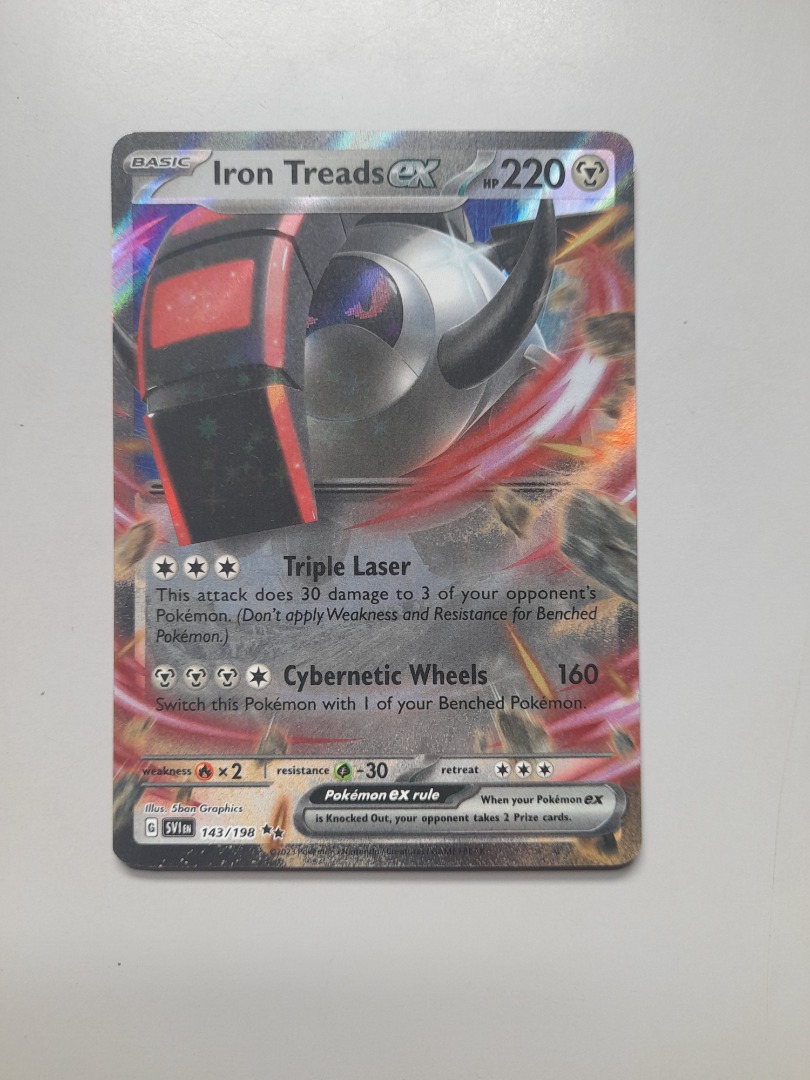 Iron Treads ex pokemon card, Hobbies & Toys, Toys & Games on Carousell