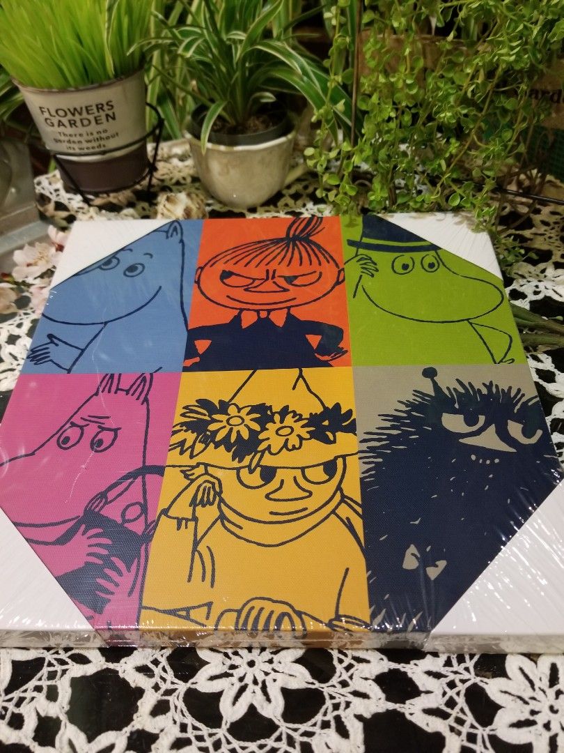 Japan Moomin figures picture frame 30cm x 30cm, Furniture & Home Living ...