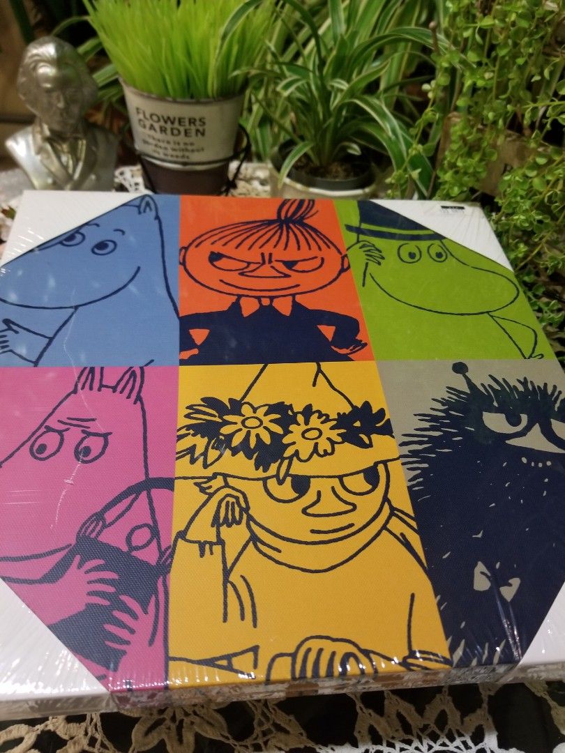 Japan Moomin figures picture frame 30cm x 30cm, Furniture & Home Living ...