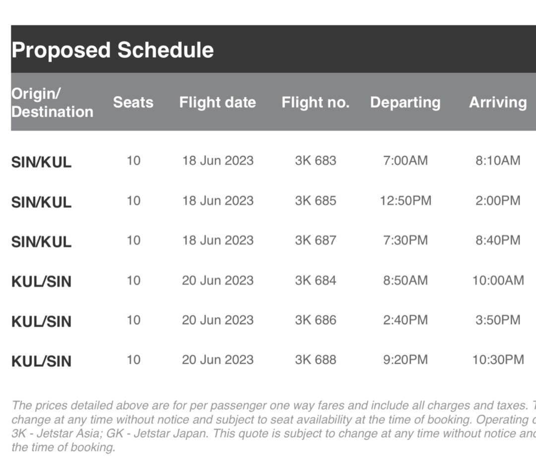 Jetstar SG KL Air Ticket, Tickets & Vouchers, Flights & Overseas ...