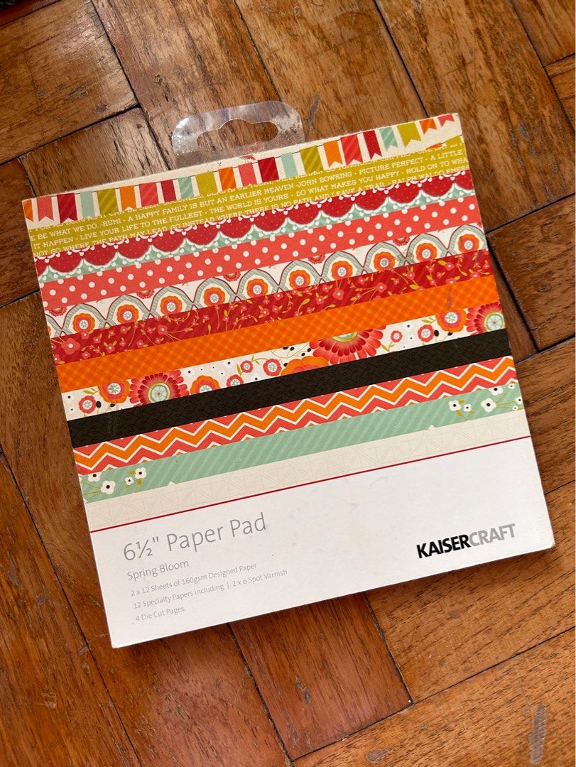 Kaiser Craft Spring Bloom scrapbooking paper, Hobbies & Toys ...