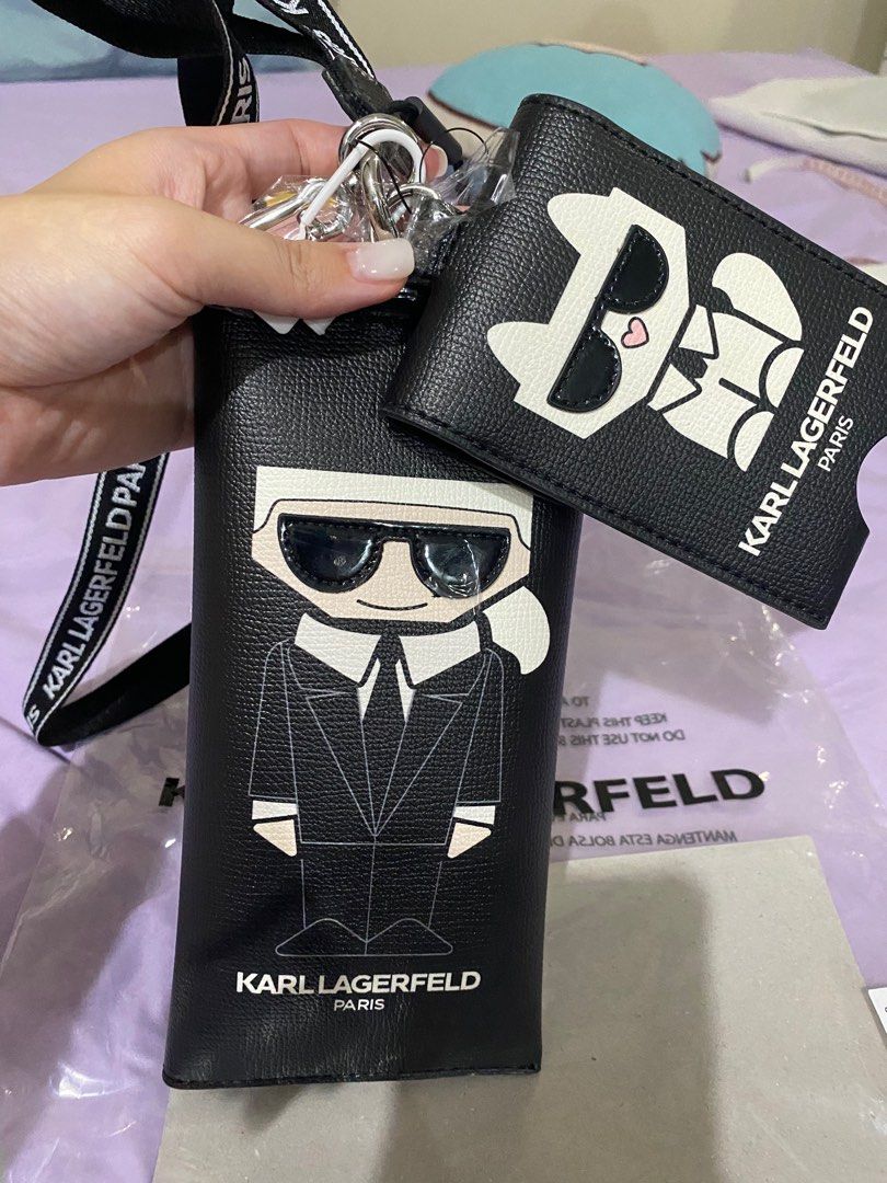 Karl lagerfeld lanyard set, Women's Fashion, Bags & Wallets, Wallets ...