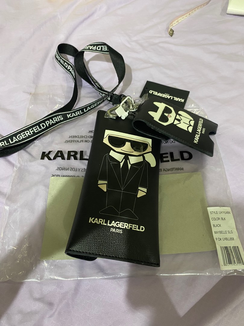 Karl lagerfeld lanyard set, Women's Fashion, Bags & Wallets, Wallets ...
