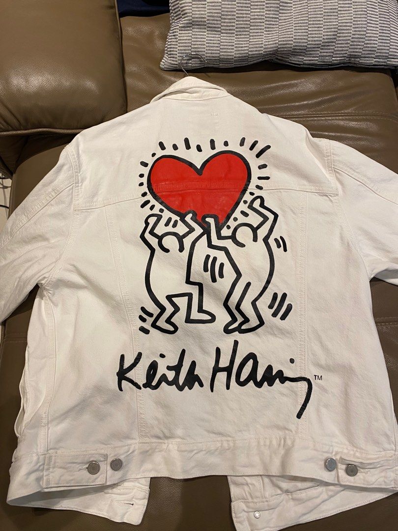 Keith Haring x H&M jacket, Men's Fashion, Coats, Jackets and Outerwear ...