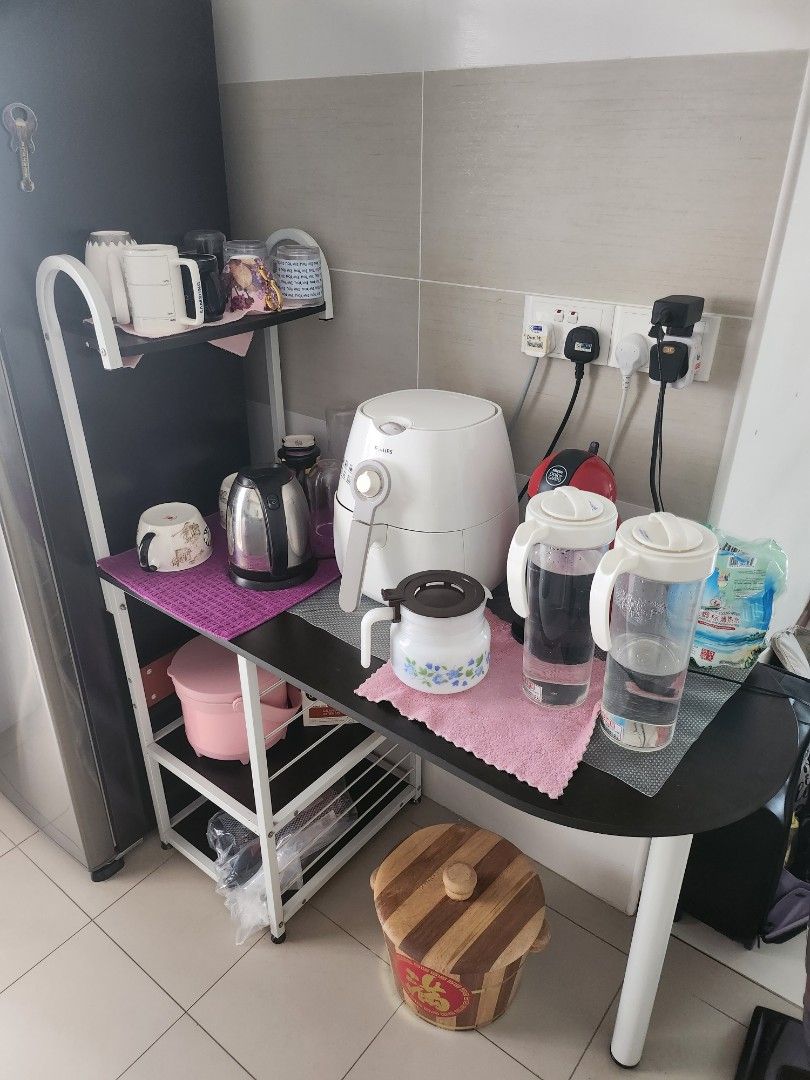 kitchen side table and rack, Furniture & Home Living, Furniture, Other ...