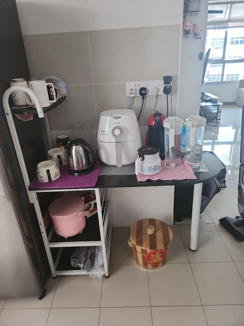 kitchen side table and rack, Furniture & Home Living, Furniture, Other ...