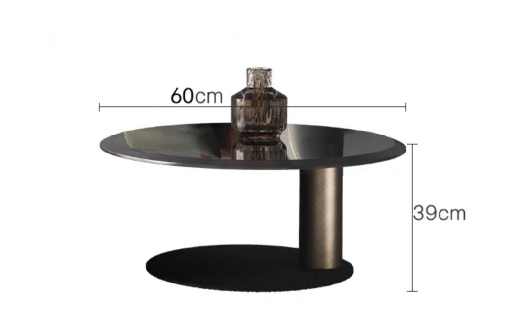 KREL Modern Round Coffee Table, Furniture & Home Living, Furniture ...