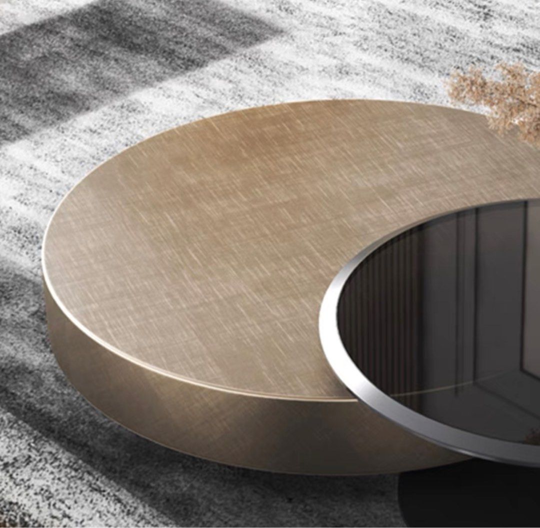 KREL Modern Round Coffee Table, Furniture & Home Living, Furniture ...
