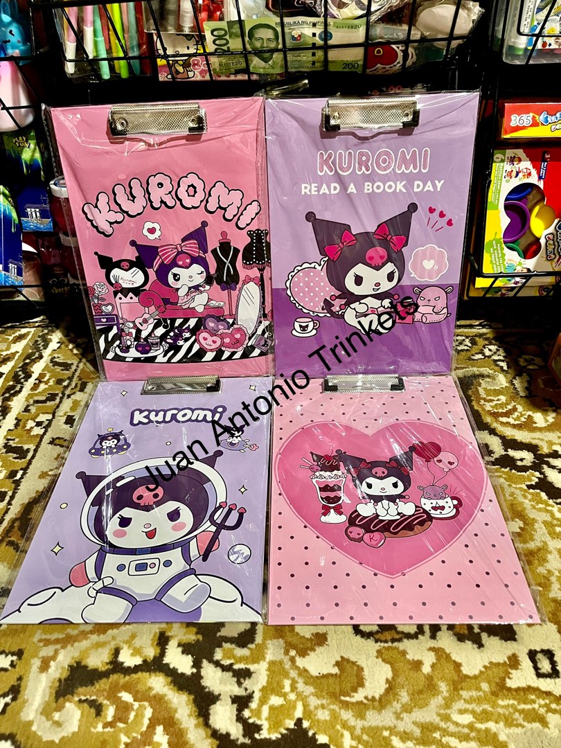 Kuromi Hardbound A4 Writing Clipboard, Hobbies & Toys, Stationary ...