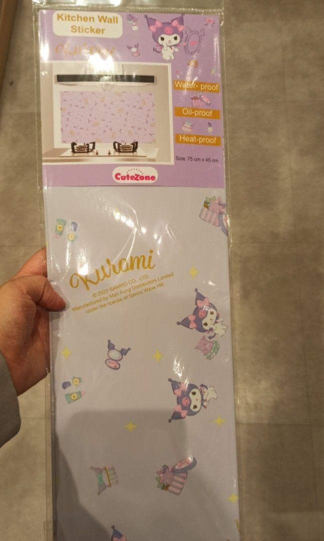 Kuromi kitchen wall stickers, 其他, 其他 - Carousell