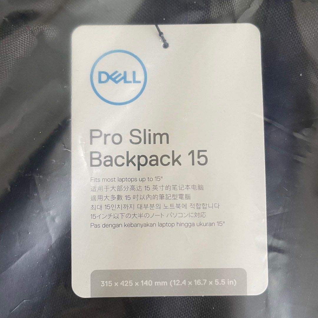 Laptop Bag DELL Pro Slim Backpack 15, Computers & Tech, Parts ...