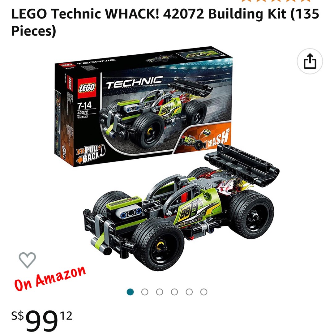 Lego Technic Whack! Pull back stunt car 42072, Hobbies & Toys, Toys ...