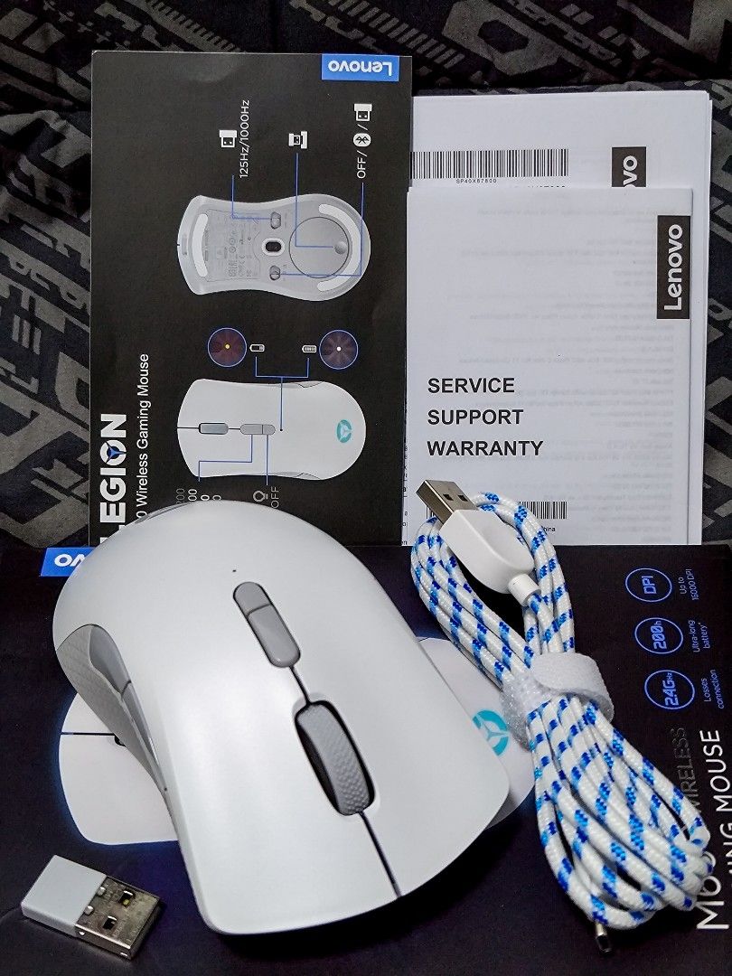 Lenovo Legion M600 RGB Wireless Gaming Mouse (Stingray Special Color ...