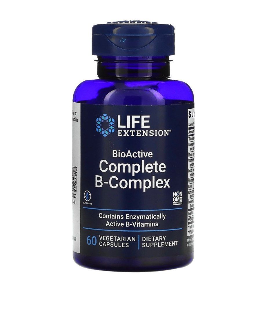 Life Extension BioActive Complete B-Complex, Health & Nutrition, Health ...