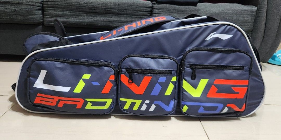 Lining Racket Bag 6 in 1, Sports Equipment, Sports & Games, Racket ...