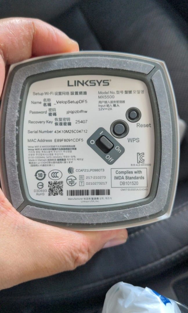 Linksys Velop MX5500 Mesh Wifi 6, Computers & Tech, Parts & Accessories ...