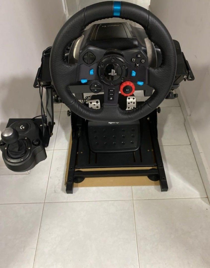 Logitech G29 Steering Wheel, with Shifter, with Apiga rack, Video ...