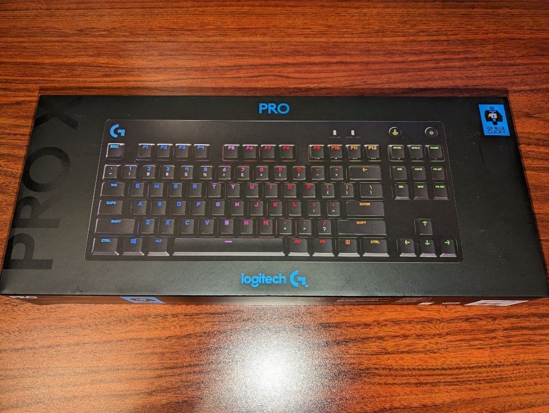Logitech G PRO Mechanical Keyboard w/ GX Blue Clicky Switches ...