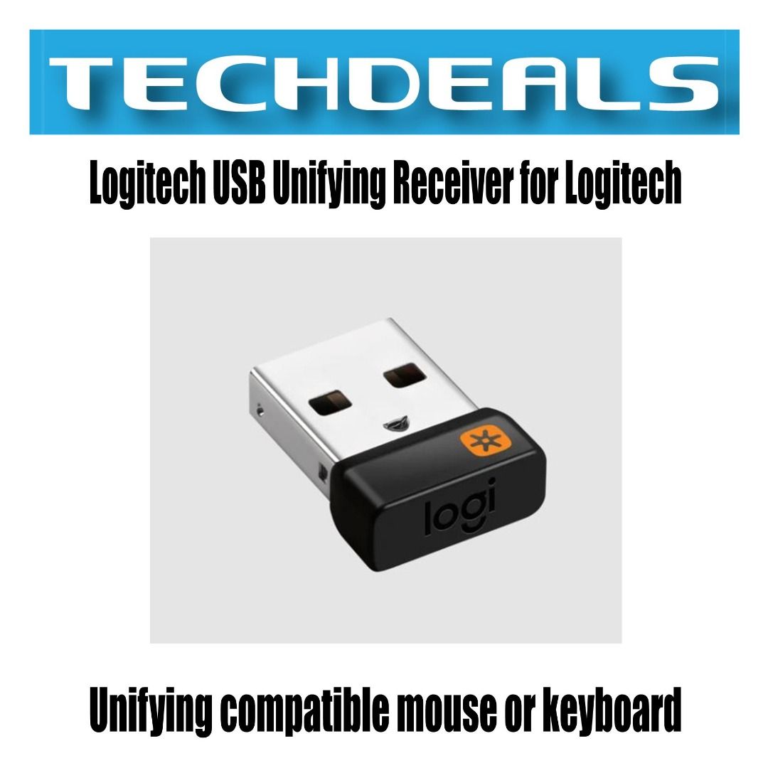 Logitech USB Unifying Receiver for Logitech Unifying compatible mouse ...